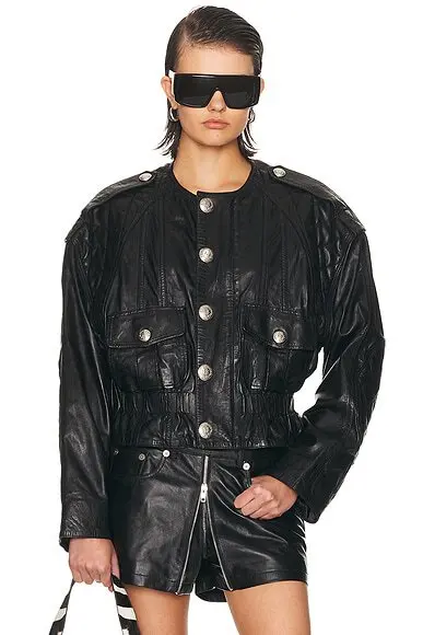 R13 Oversized Crewneck Jacket