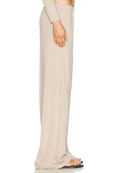 Enza Costa Supima Cotton Soft Everywhere Pant - Stone