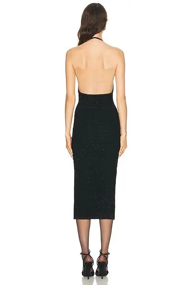 Alessandra Rich Backless Midi Dress