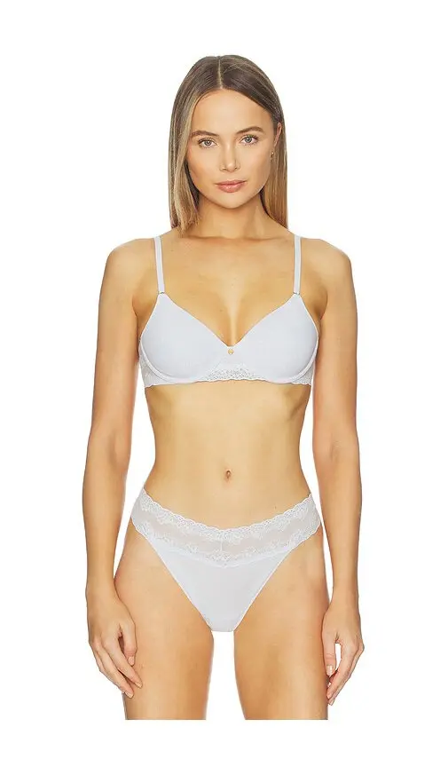 Natori Bliss Perfection Contour Underwire Bra In Baby Blue - Frosted Sky