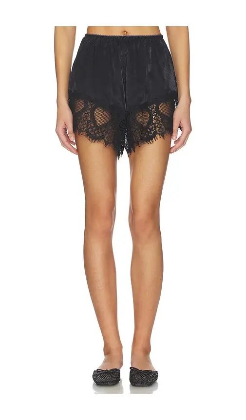 Free People Sweet Love Boxer - Black
