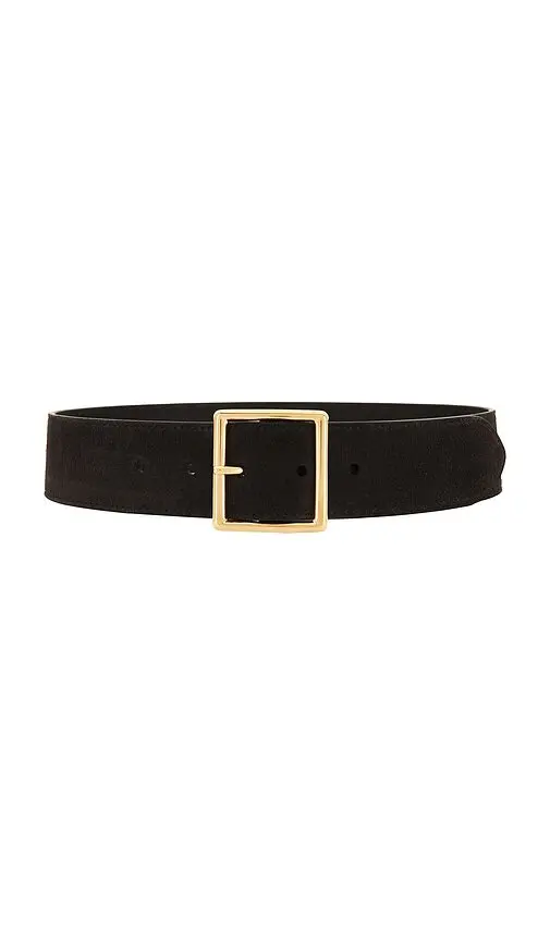 NILI LOTAN Marcela Belt - Espresso With Gold Buckle