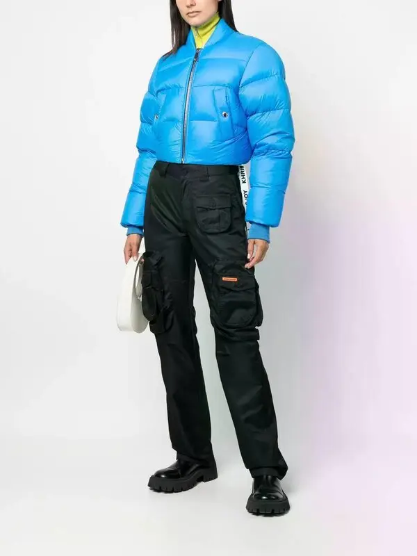 Khrisjoy Cropped Padded Bomber Jacket