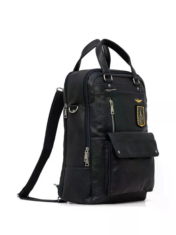 AERONAUTICA MILITARE Top-handle Backpack With Patch Detail