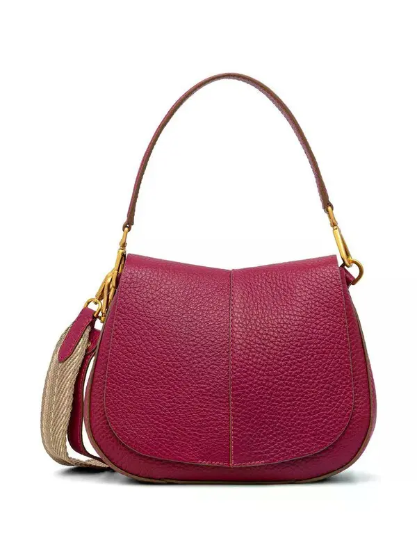 GIANNI CHIARINI Leather Satchel With Detachable Strap