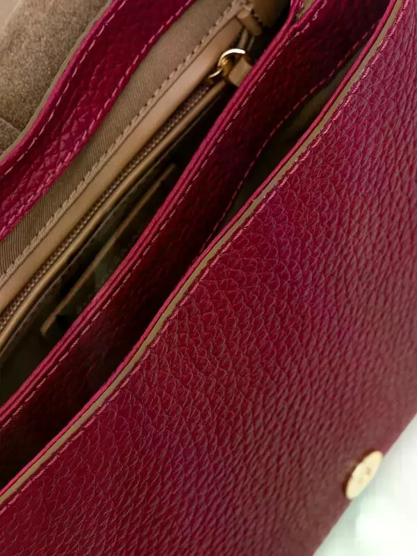 GIANNI CHIARINI Leather Satchel With Detachable Strap