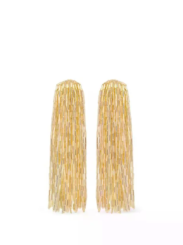 Oscar De La Renta Tassel Drop Earrings - Gold