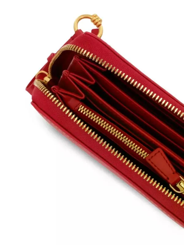 GIANNI CHIARINI Zip Pendant Wallet - Red
