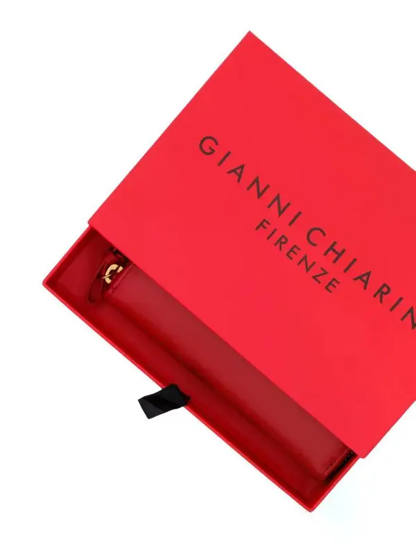 GIANNI CHIARINI Zip Pendant Wallet - Red