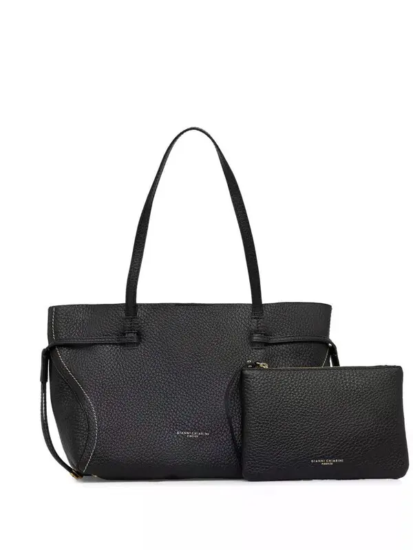 GIANNI CHIARINI Violette Detachable Pouch Tote Bag - Black