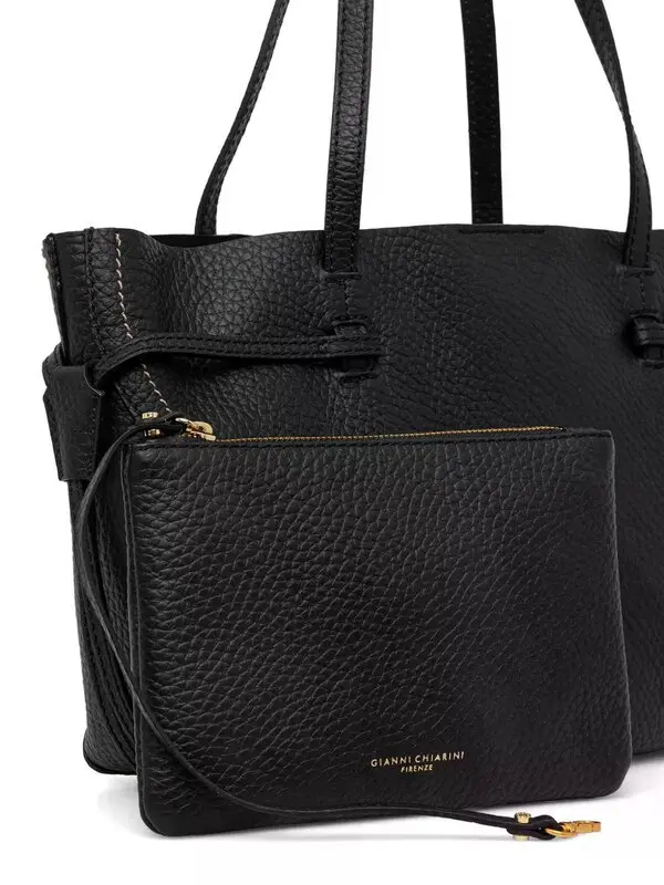 GIANNI CHIARINI Violette Detachable Pouch Tote Bag - Black