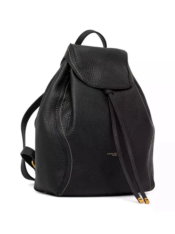GIANNI CHIARINI Leather Drawstring Backpack