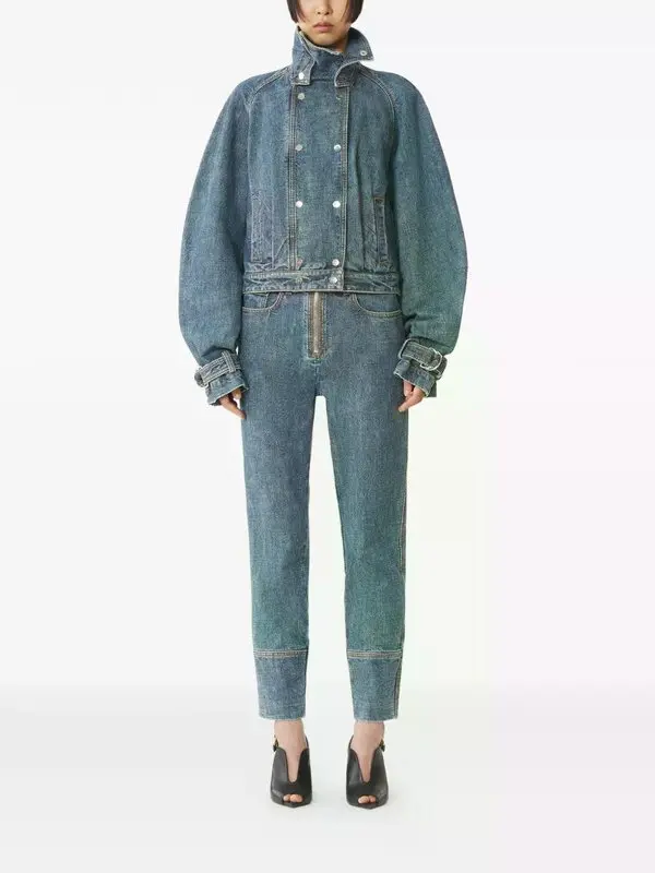 LANVIN Buttoned Funnel-neck Jacket