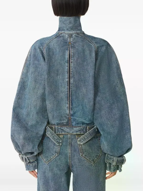 LANVIN Buttoned Funnel-neck Jacket