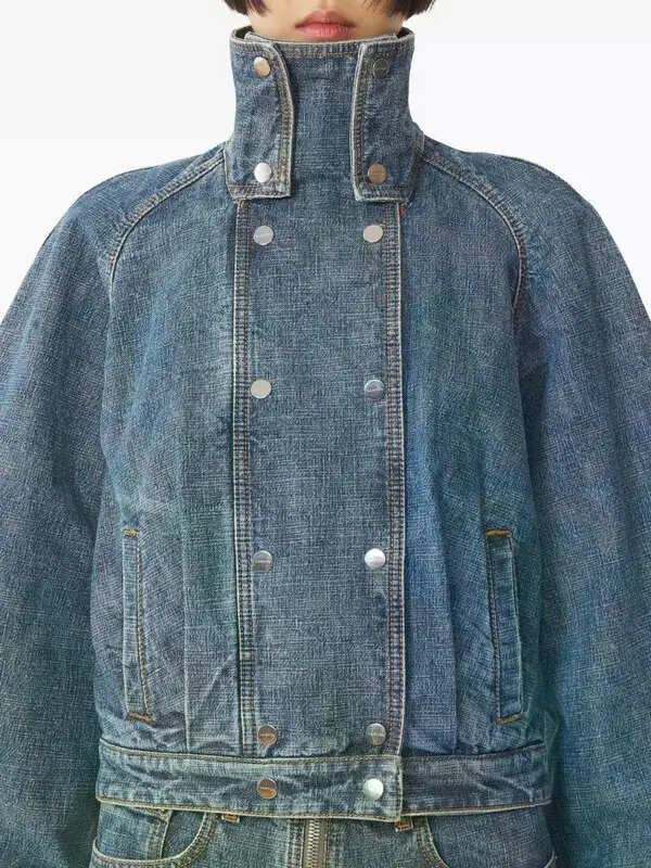 LANVIN Buttoned Funnel-neck Jacket