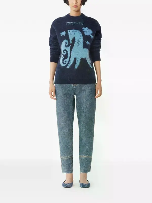 LANVIN Five-pocket Jeans