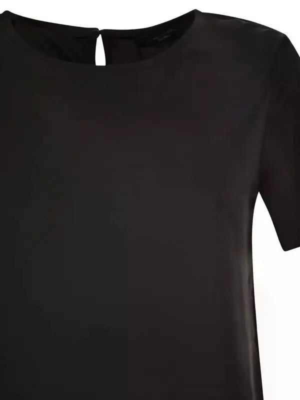 Max Mara Contrasting Texture T-shirt - Black