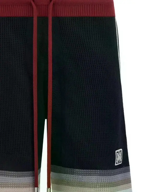 Amiri Striped Knitted Sports Shorts