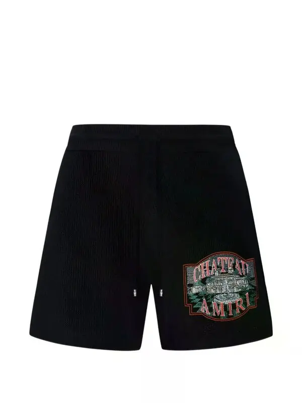 Amiri Logo Graphic Shorts