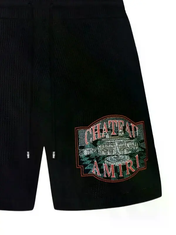 Amiri Logo Graphic Shorts