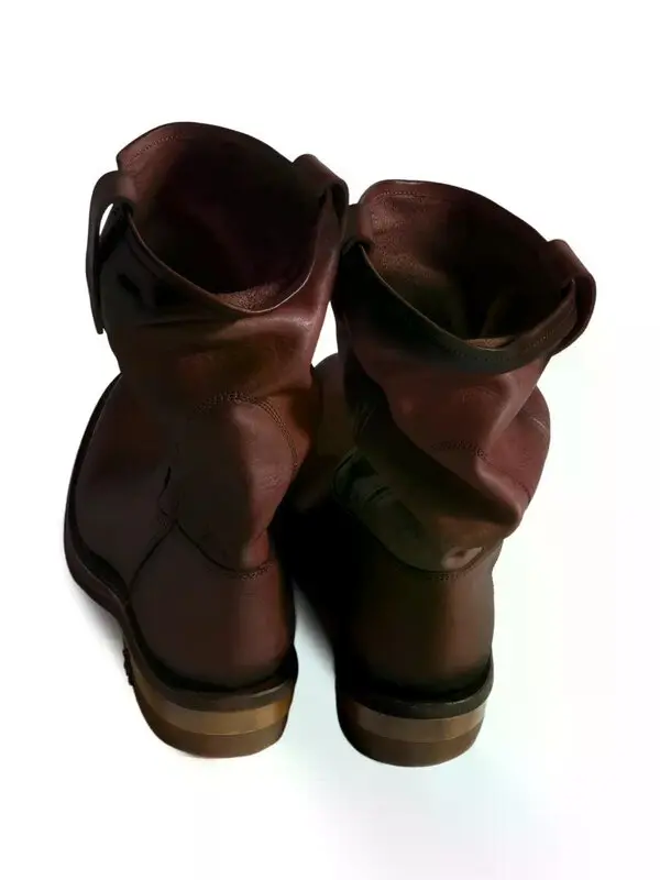 Miu Miu Slouchy Block-heel Boots - Brown