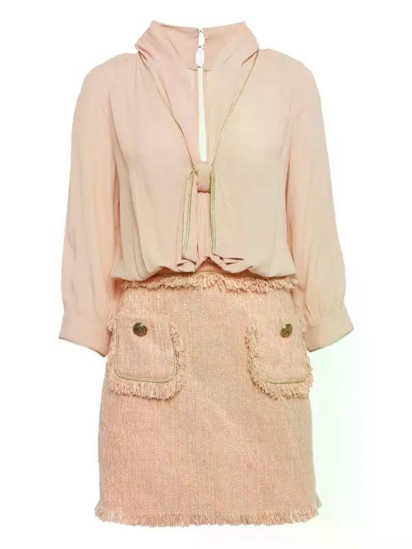 Elisabetta Franchi Tweed Midi Dress