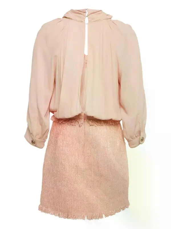 Elisabetta Franchi Tweed Midi Dress