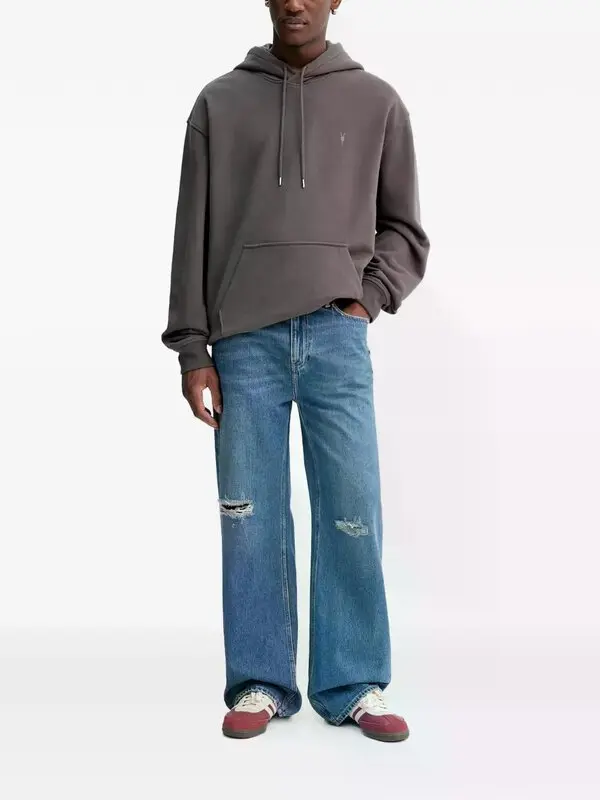 ALLSAINTS Wide Leg Ripped Jeans - Blue