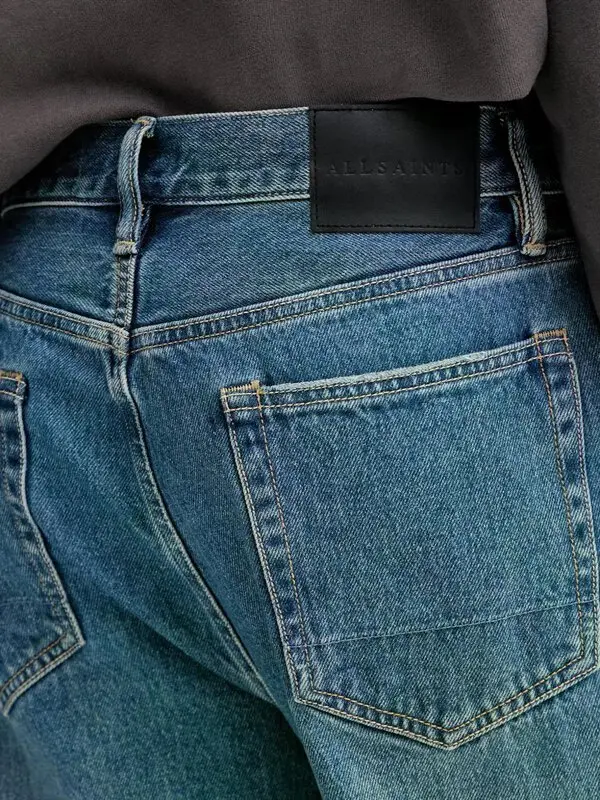 ALLSAINTS Wide Leg Ripped Jeans - Blue