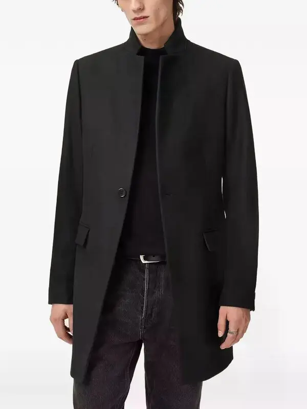 ALLSAINTS Haydon High-neck Single-breasted Coat