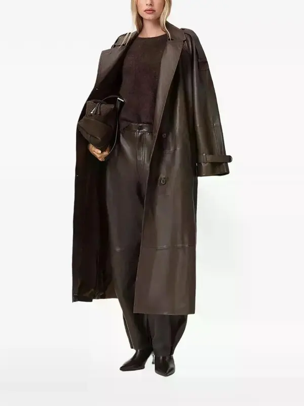 ALLSAINTS Reed Belted Leather Coat