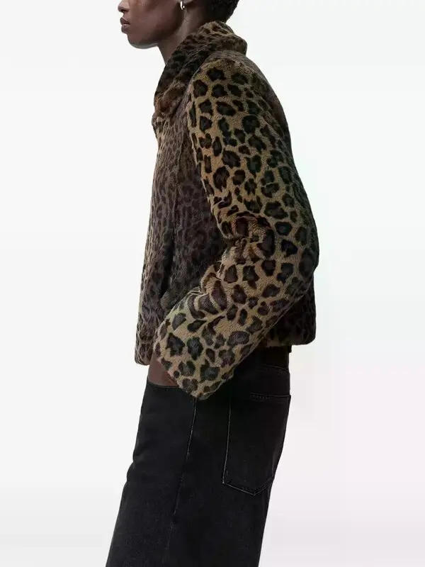 ALLSAINTS Leopard-print Jacket - Brown