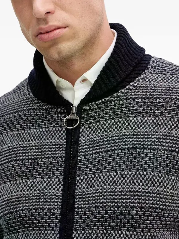 Barbour Knitted Cardigan With Zipped Pockets