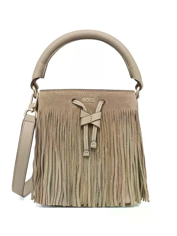 BOSS Lenah Fringed Bucket Bag