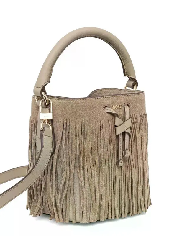 BOSS Lenah Fringed Bucket Bag