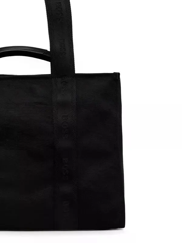 BOSS Logo Stripe Tote Bag