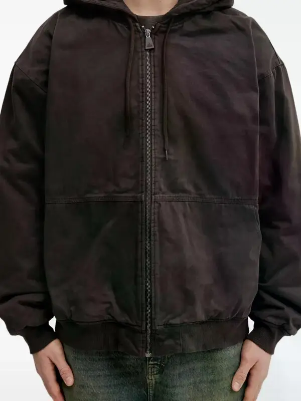 Adidas Hooded Zip Jacket - Brown