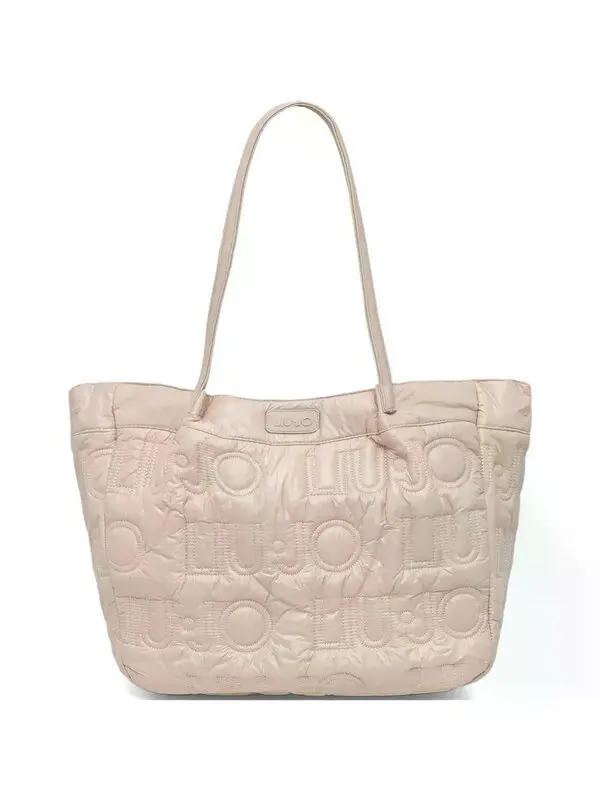 Liu Jo Quilted Monogram Tote Bag - Neutrals
