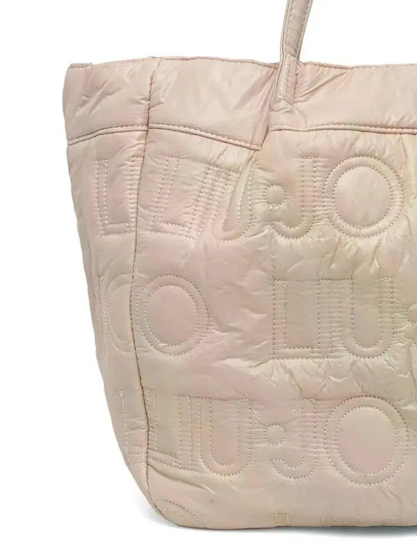 Liu Jo Quilted Monogram Tote Bag - Neutrals