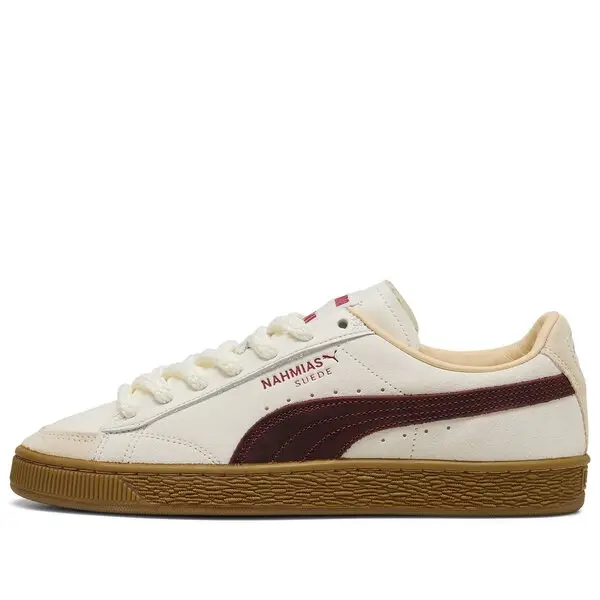 PUMA X Nahmias Suede Sneaker - Warm White/archive Gold/for All Time Red