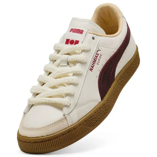 PUMA X Nahmias Suede Sneaker - Warm White/archive Gold/for All Time Red