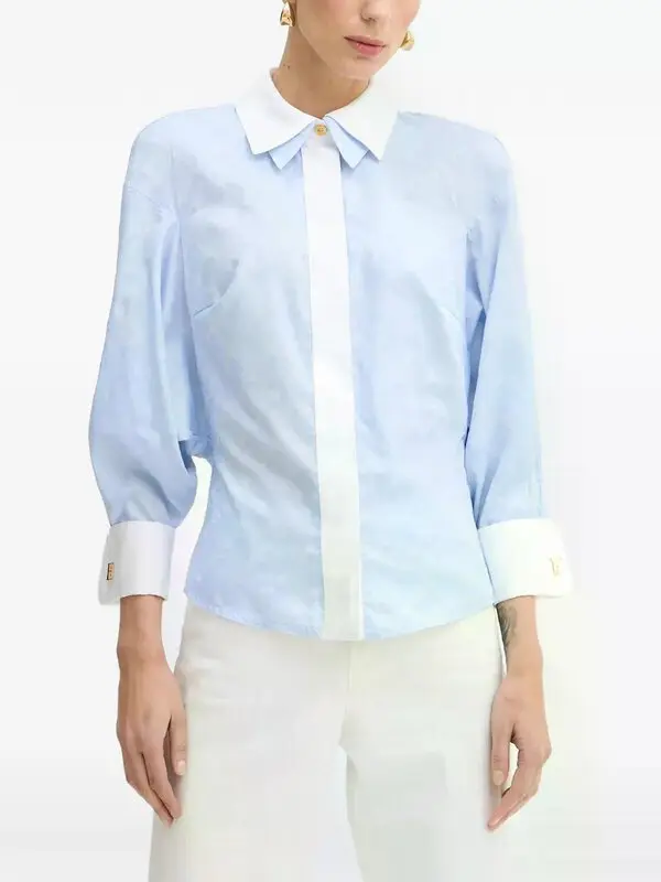 Elisabetta Franchi Diamond Jacquard Shirt