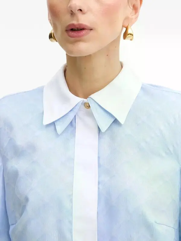 Elisabetta Franchi Diamond Jacquard Shirt