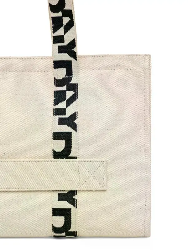 Dkny Logo-strap Tote Bag - Neutrals