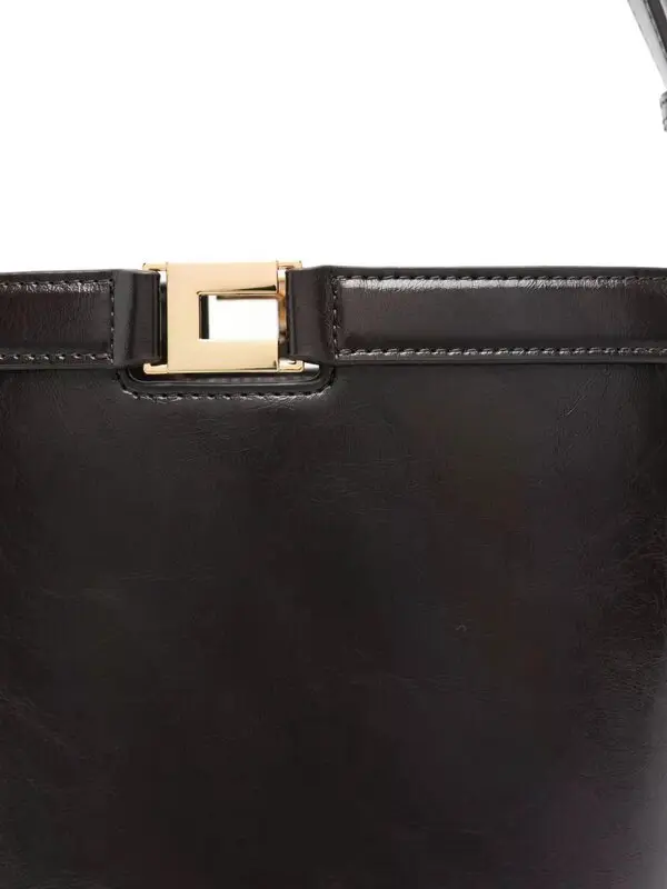 Elisabetta Franchi Naplak-effect Bucket Bag