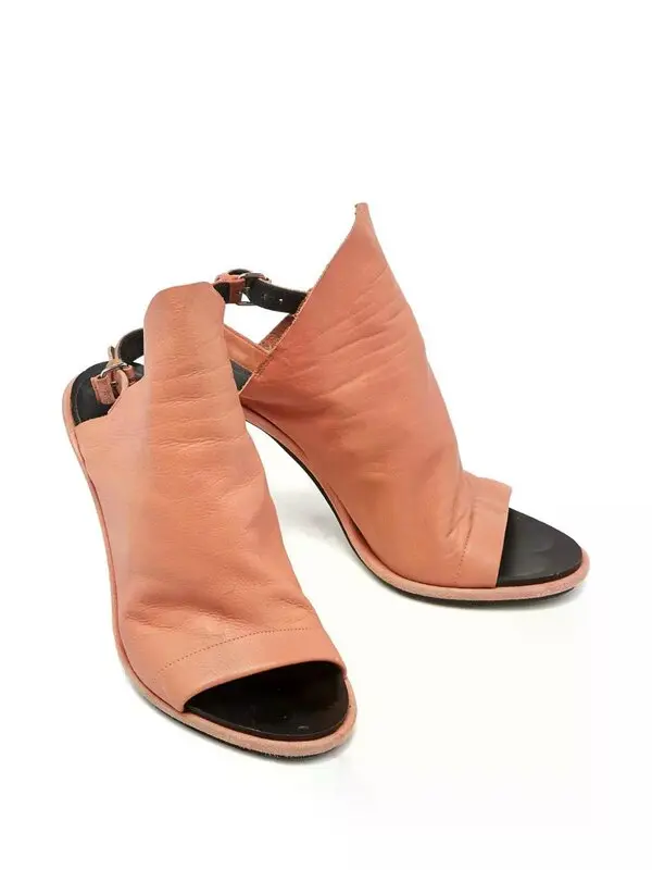 Balenciaga 95mm Leather Slingback Sandals