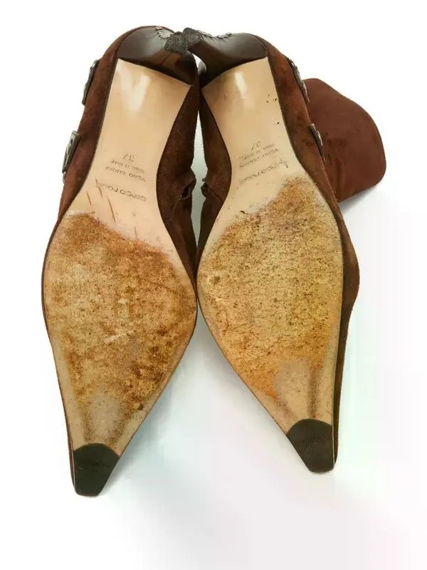 SERGIO ROSSI Embellished Ankle Boots