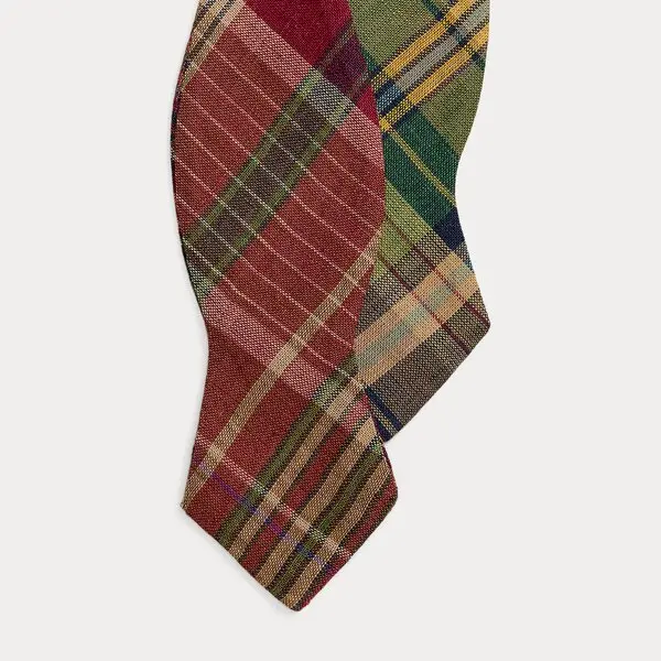 Ralph Lauren Plaid Linen Bow Tie - Multi