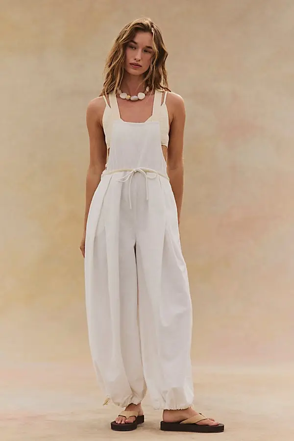 Free People Nellie Jumpsuit - Clean Ivory