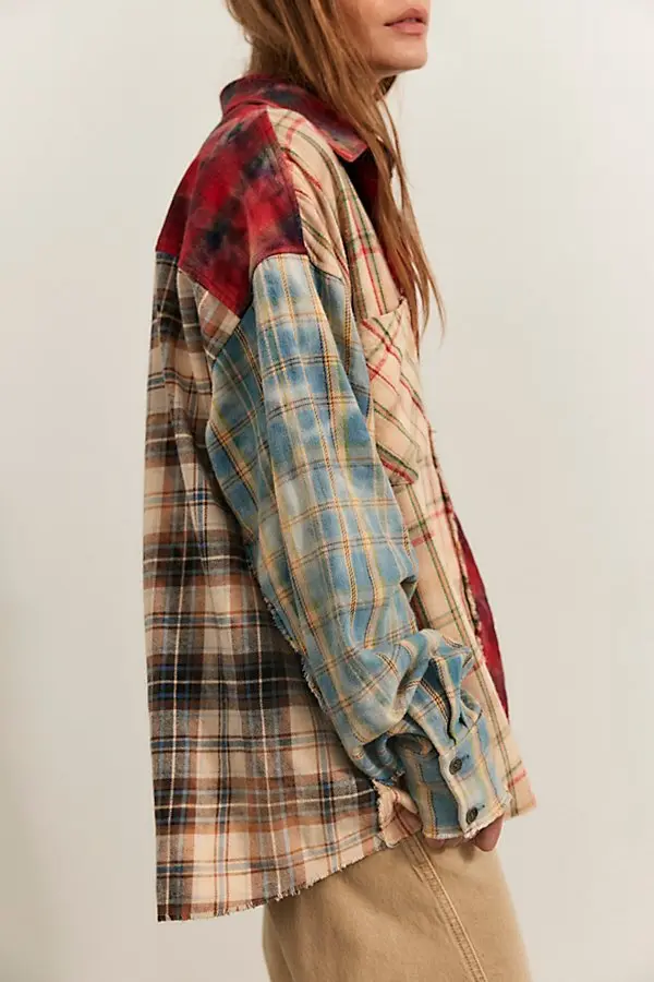THE TALES Reworked Paneled Flannel